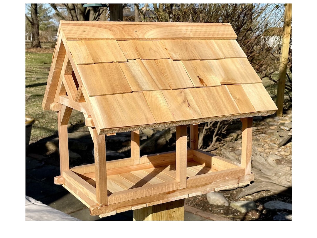 Timber Frame Style Bird Feeder, Picnic Shelter Style, Platform Feeder ...
