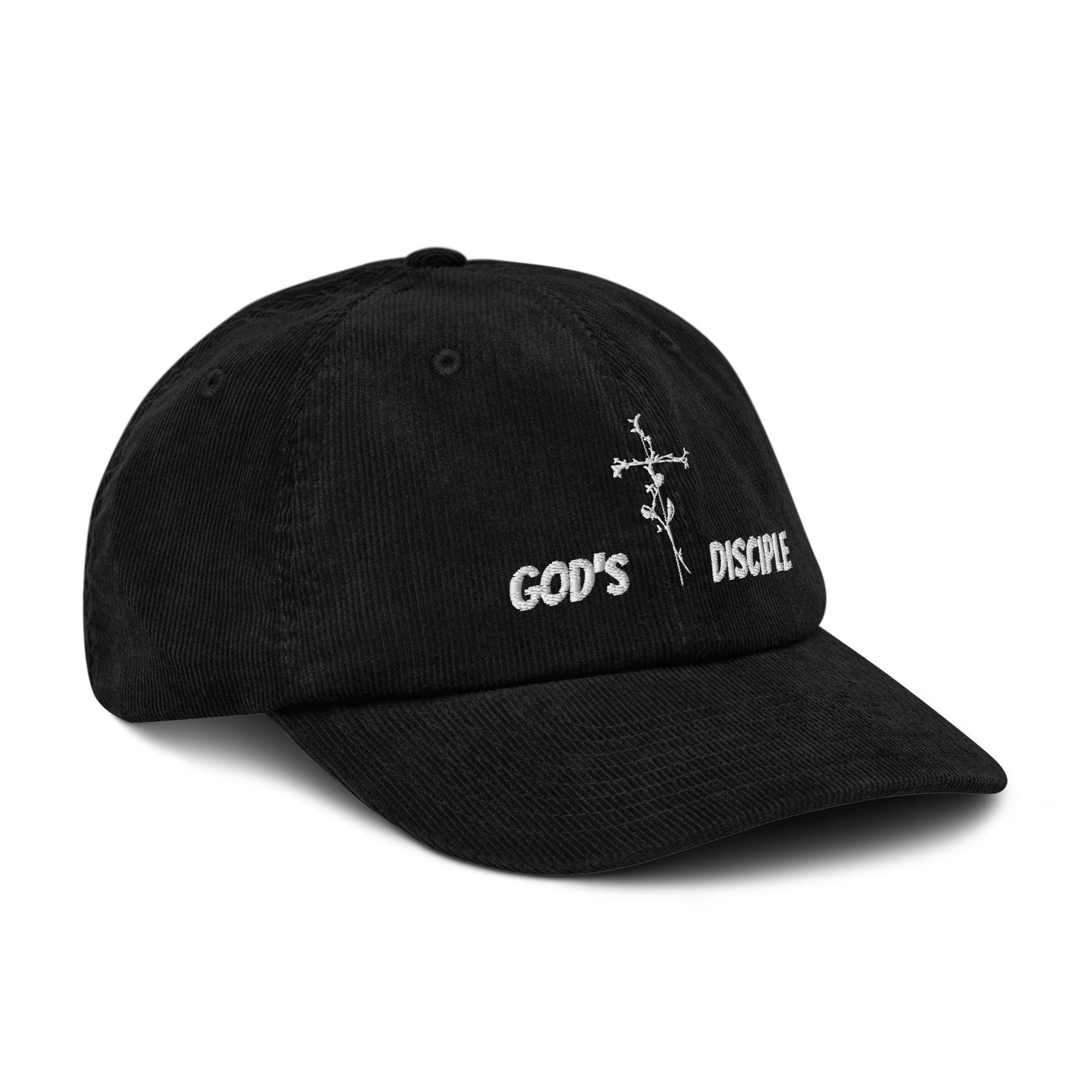 God's Disciple Corduroy Hat: Embroidered Christian Baseball Cap - Etsy