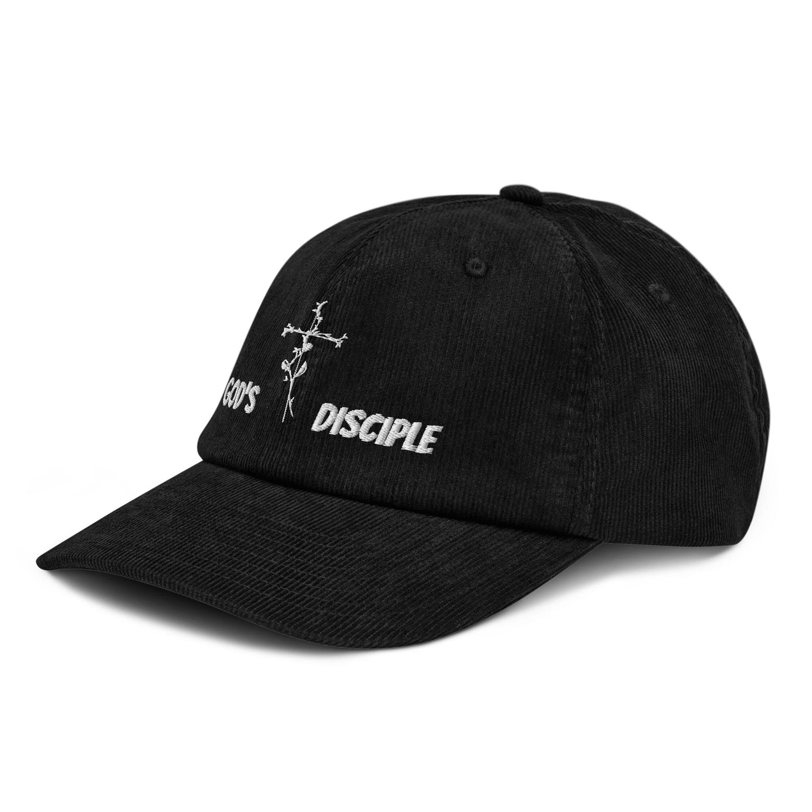 God's Disciple Corduroy Hat: Embroidered Christian Baseball Cap - Etsy