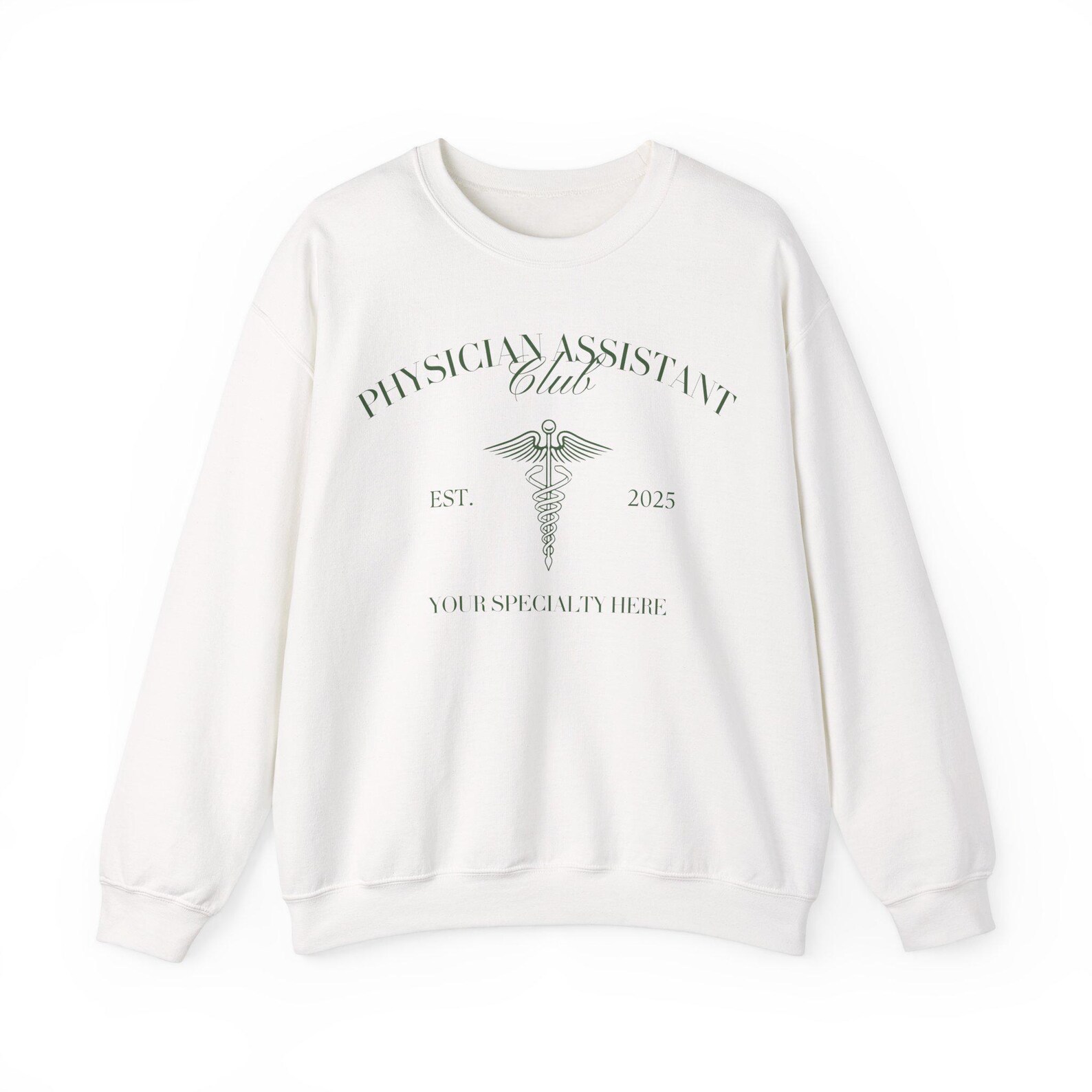 Custom Physician Assistant Club Crewneck Sweatshirt, Physician ...