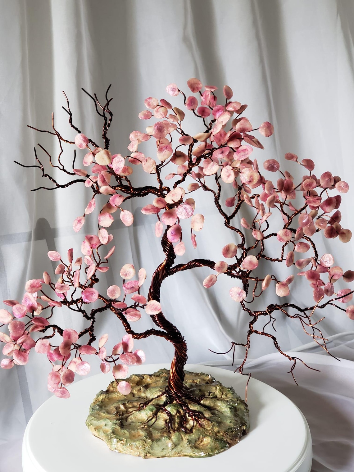 Handmade Copper Wire Tree Sculpture, One of One, Rare Find, Great Home ...