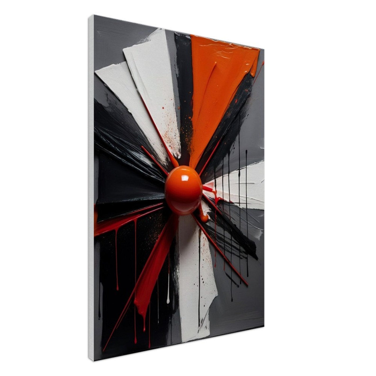 Abstract Painting Wall Art, Classy Home Decor Canvas, Modern Artwork ...
