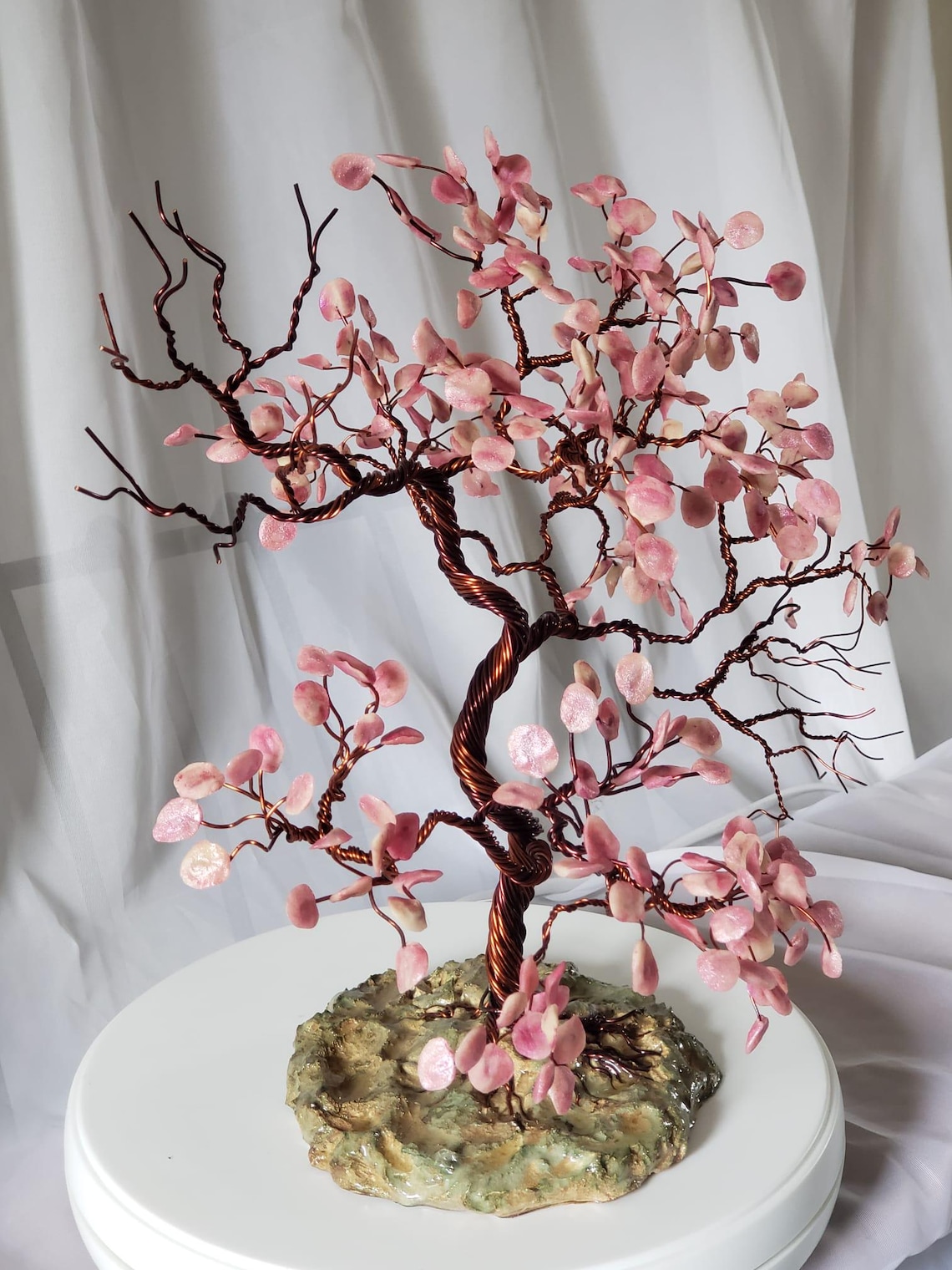 Handmade Copper Wire Tree Sculpture, One of One, Rare Find, Great Home ...