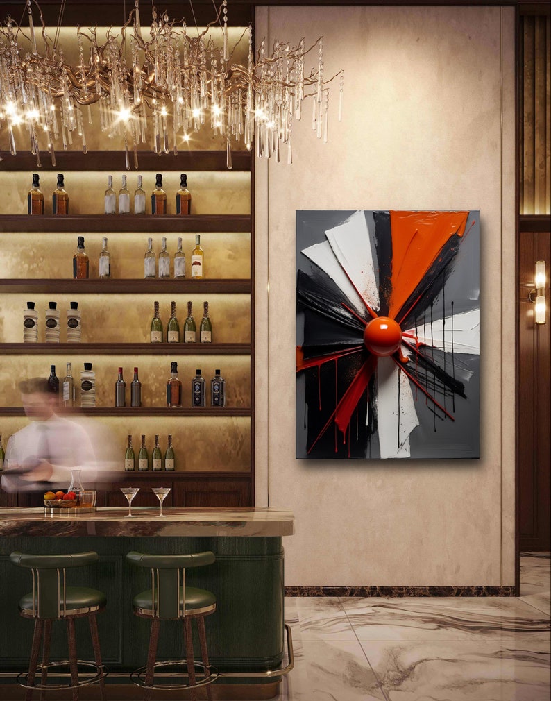 Abstract Painting Wall Art, Classy Home Decor Canvas, Modern Artwork ...