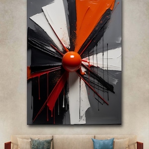 Abstract Painting Wall Art, Classy Home Decor Canvas, Modern Artwork ...