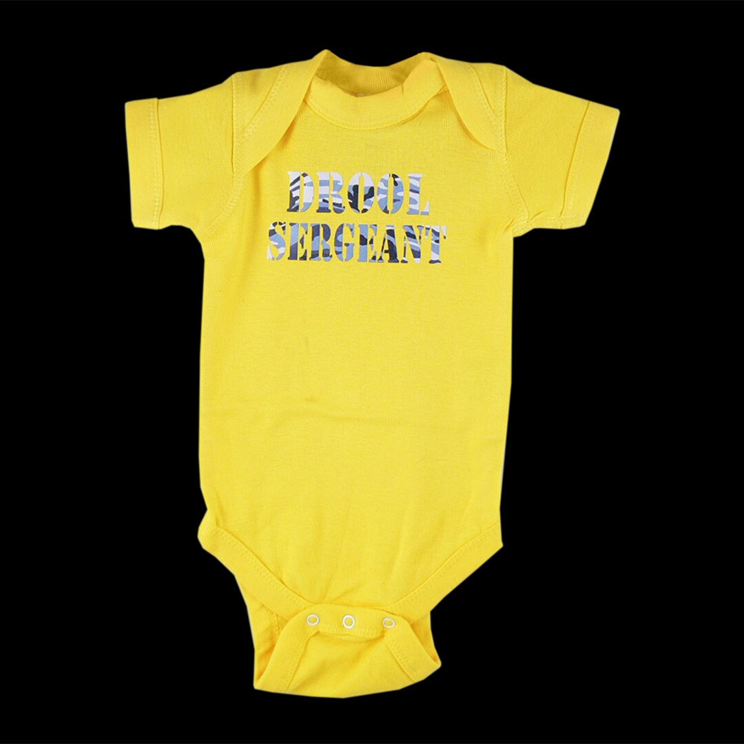 Drool Sergeant Baby Bodysuit: Humorous Teething Gift - Etsy