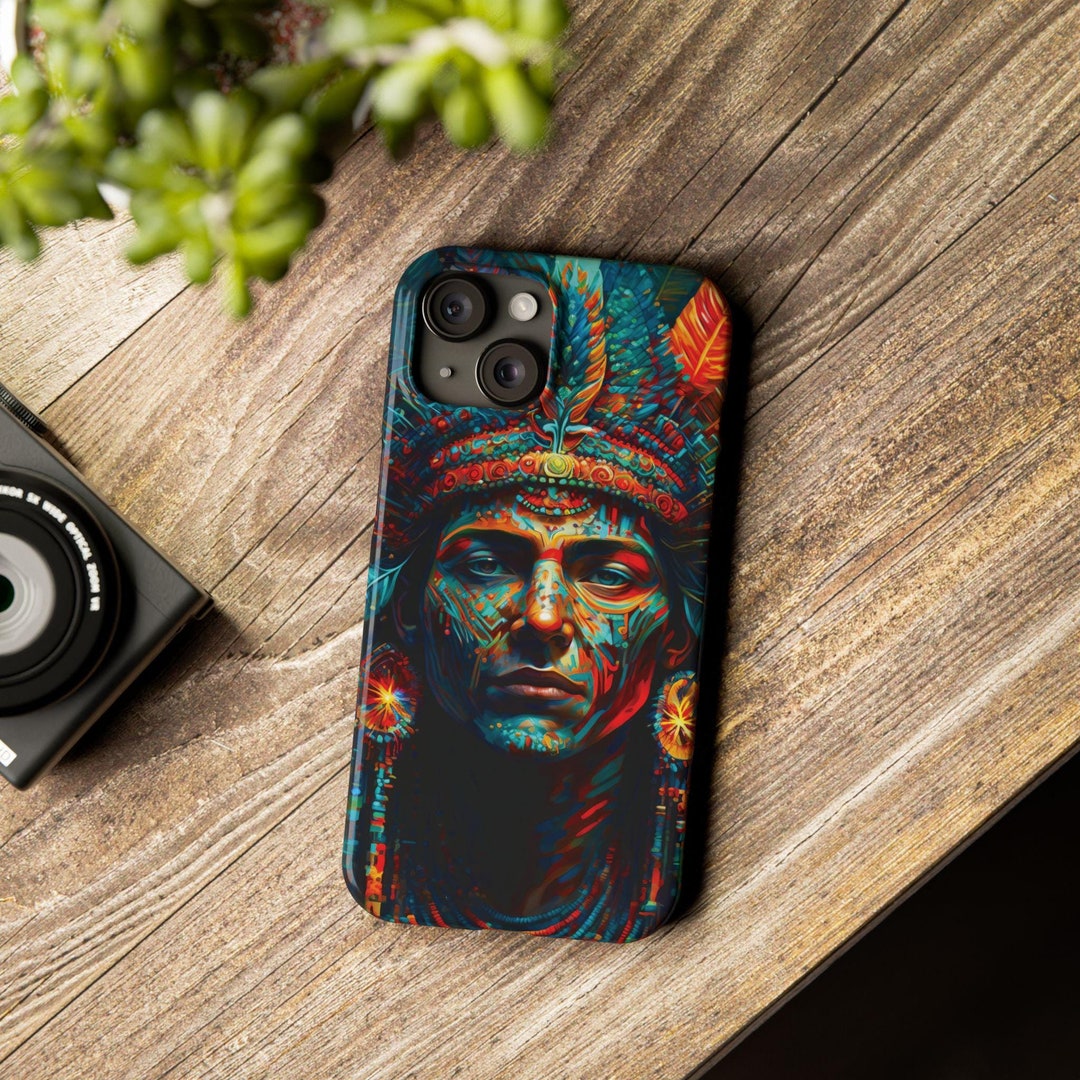 Shaman iPhone 16, 15, 14, 13 Case, Aayahuasca Art, Native American ...