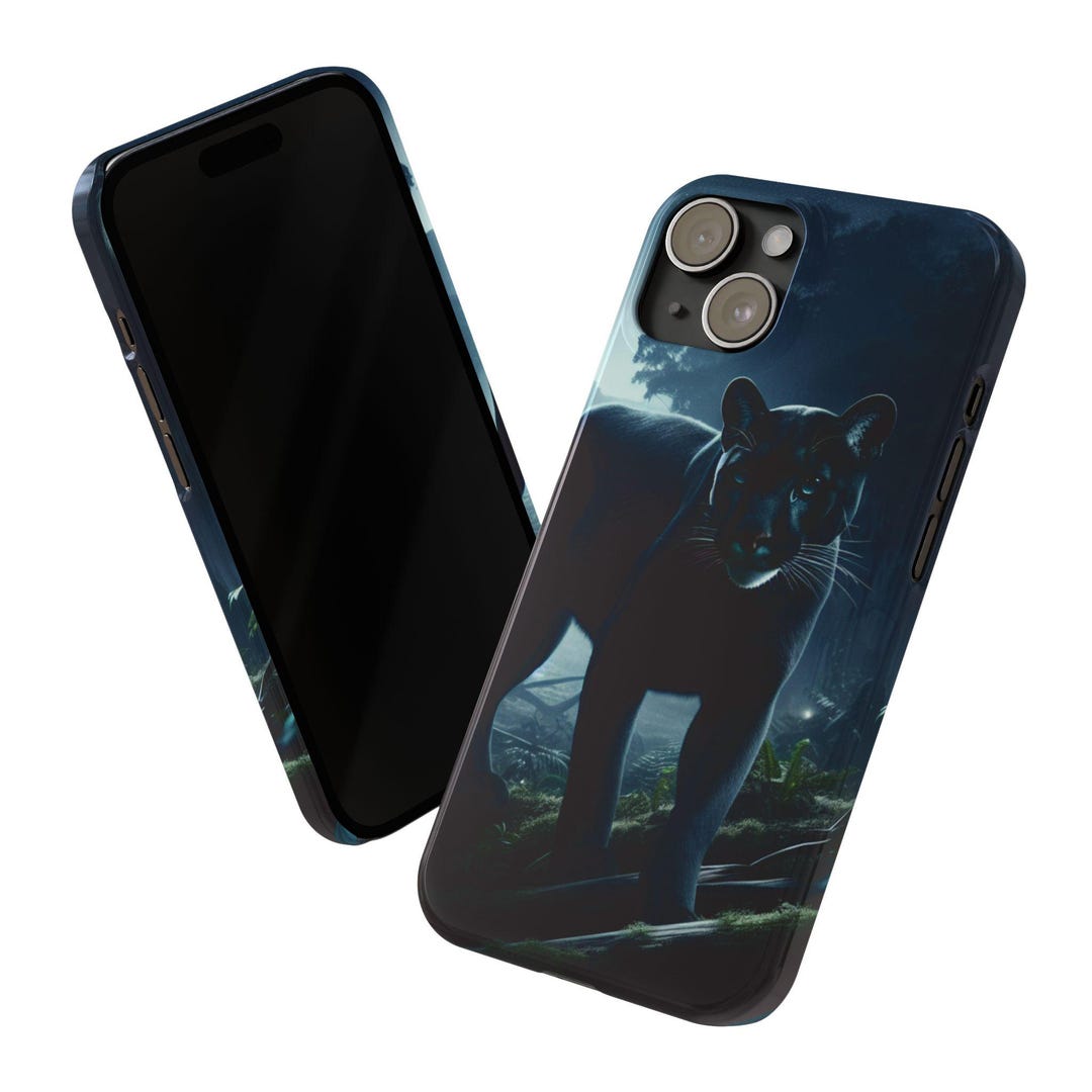 Black Panther Case for iPhone 16 15 14 13 12 11 10 9 8 7 , Animal Cover ...