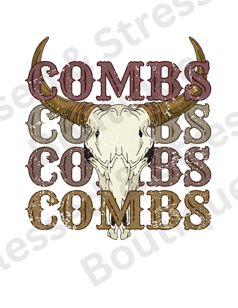 Luke Combs Bullhead PNG Digital File for Sublimation - Etsy
