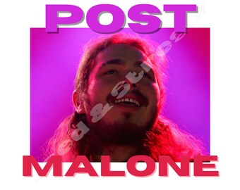 Post Malone Png Design for T Shirt Sublimation - Etsy