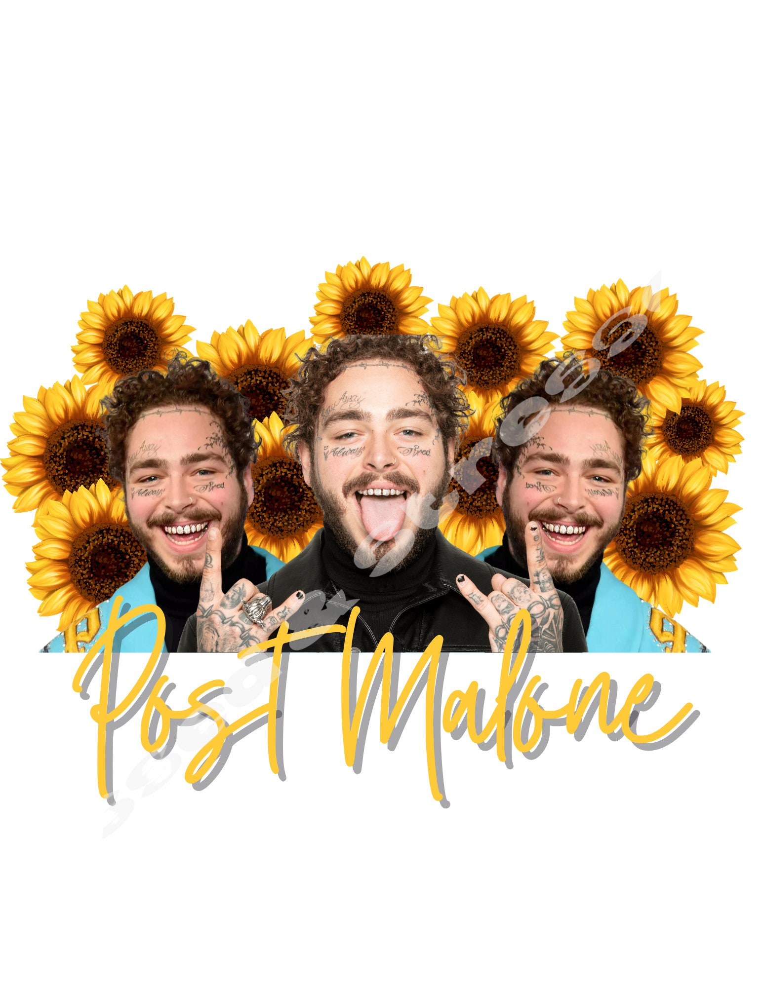 Post Malone Png Design for T Shirt Sublimation - Etsy