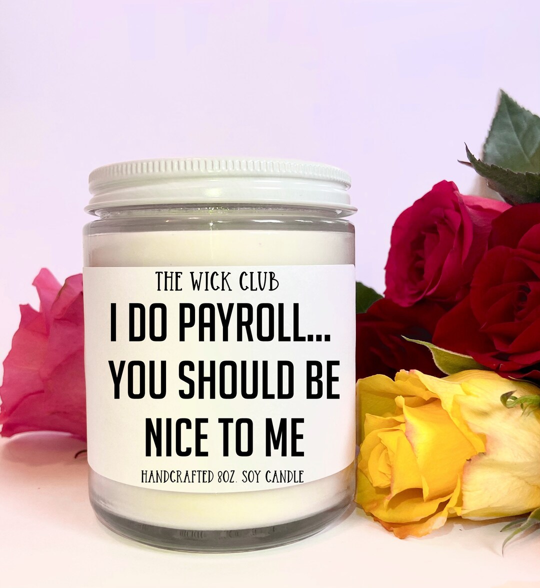 Funny Payroll Soy Candle: HR Office Decor Gift - Etsy