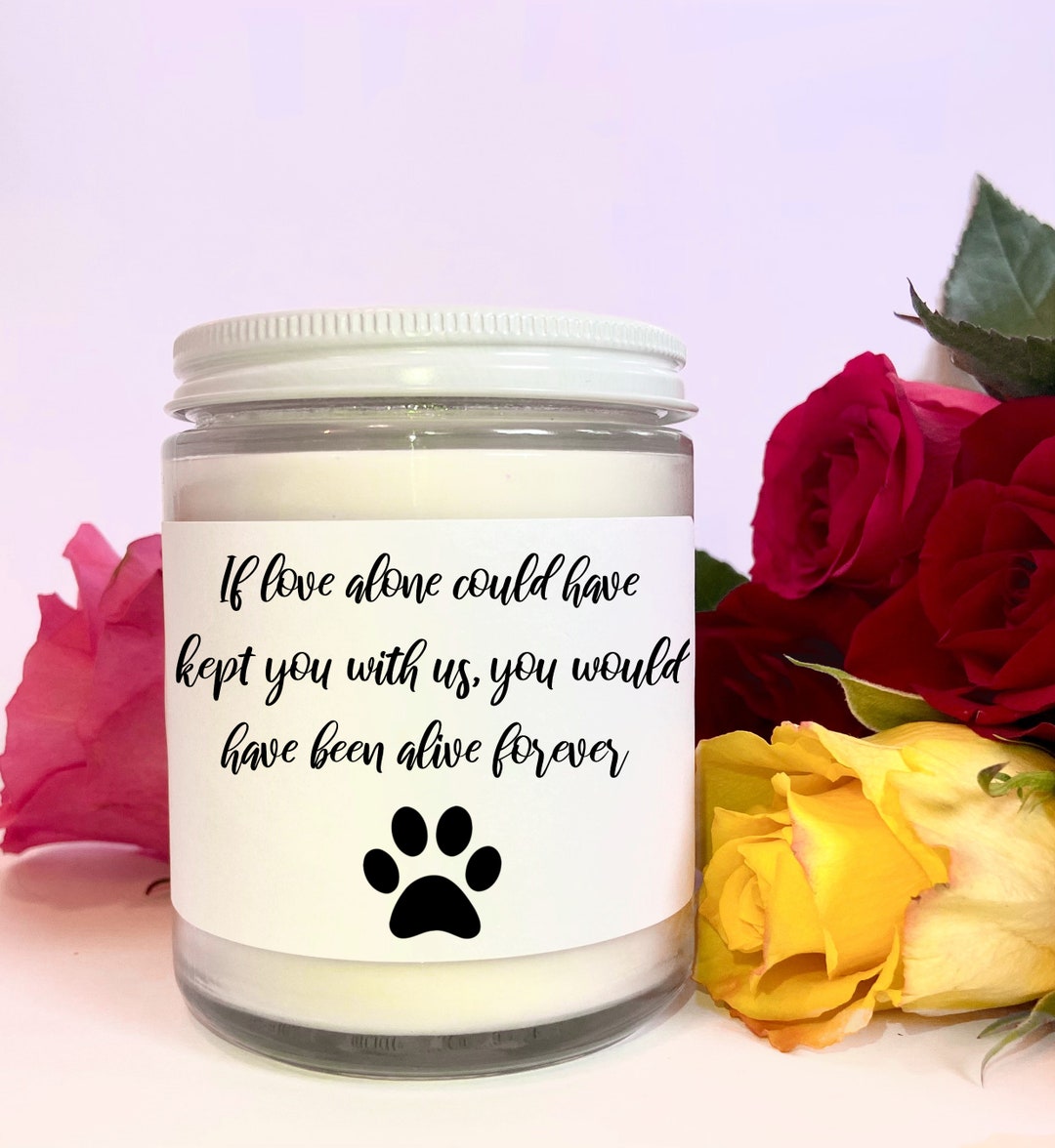Pet Memorial Candle: Dog Remembrance Gift - Etsy Canada