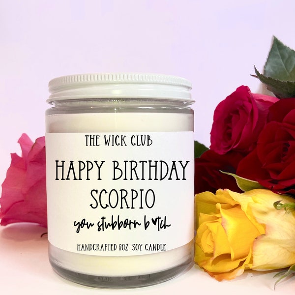 Scorpio Candle - Etsy