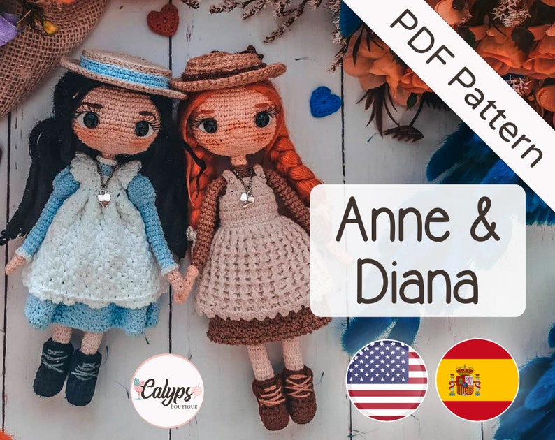 Anne and Diana's Amigurumi Pattern / Pack Patron De Anne Y - Etsy