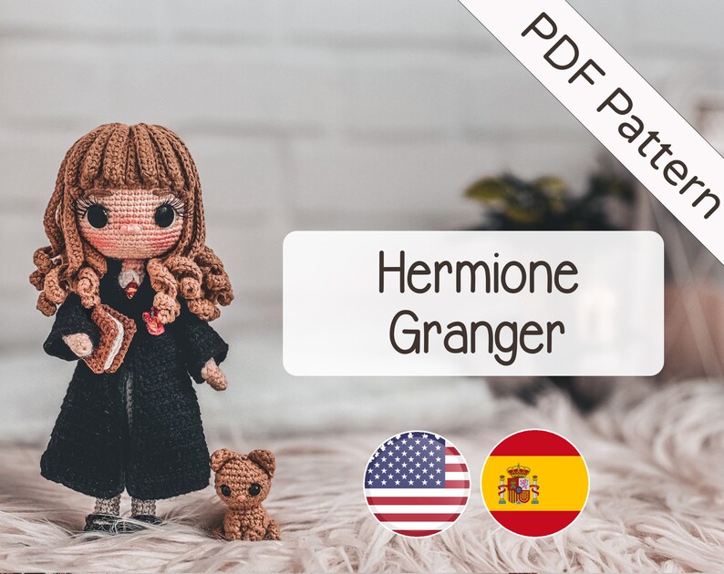 Hermion Amigurumi Patterns With Versions of Hermion / Patrón - Etsy