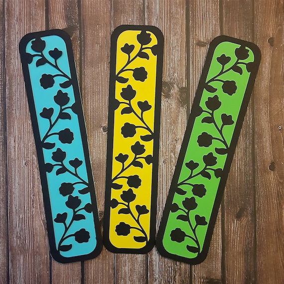 Flowers Bookmark SVG File for Cricut and Silhouette | Etsy