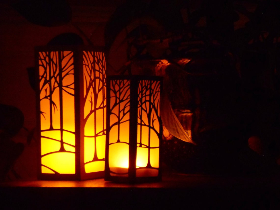 DIY Tree Lantern SVG for Cricut or Silhouette - Etsy UK
