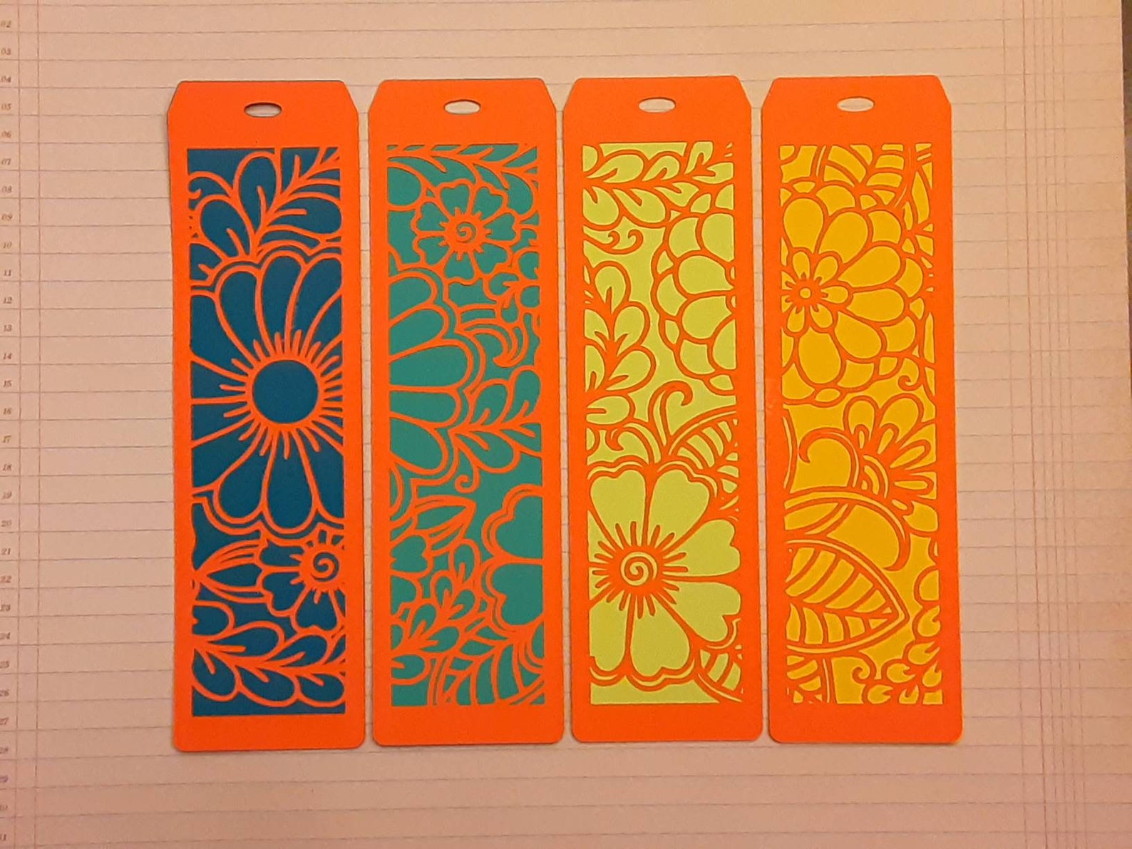 Flower Bookmark SVG & DXF Bundle for Cricut and Silhouette - Etsy