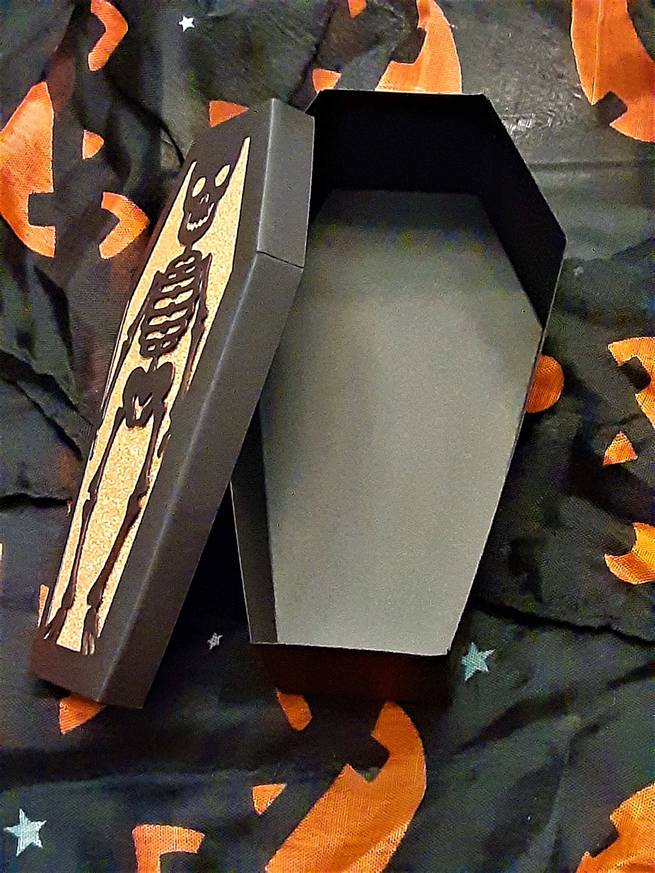 Halloween Scary Coffin Treat Boxes SVG Cut File - Etsy