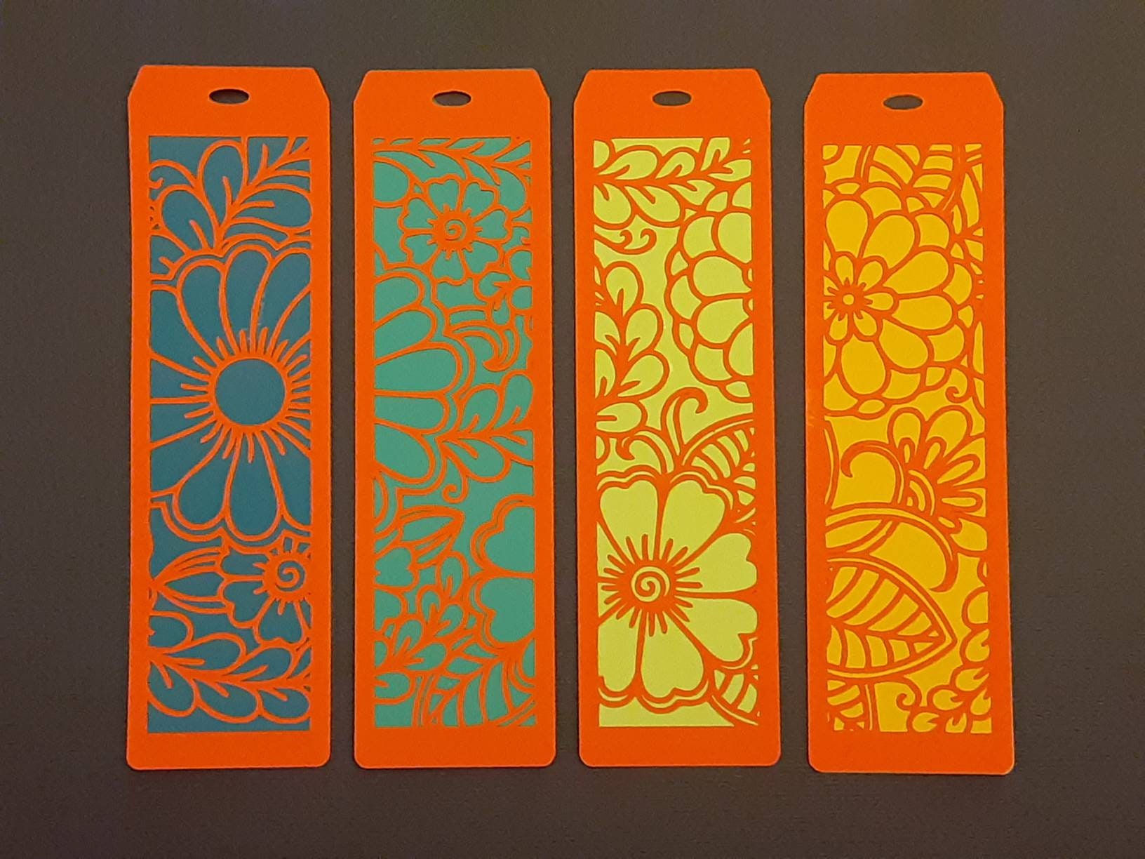 Flower Bookmark SVG & DXF Bundle for Cricut and Silhouette - Etsy