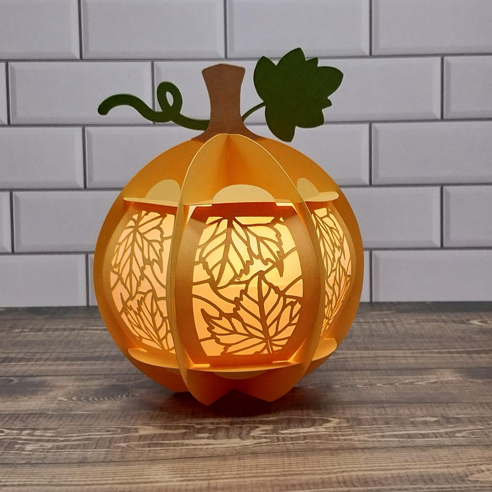 Fall Pumpkin Lightbox Lantern Centerpiece Decor for Halloween and ...