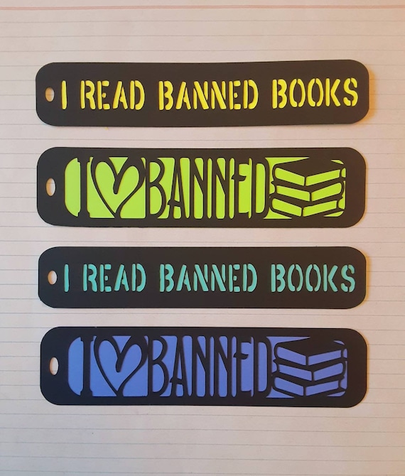 Banned Books Bookmark Set SVG File for Cricut and Silhouette | Etsy