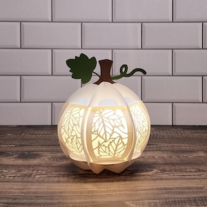 Fall Pumpkin Lightbox Lantern Centerpiece Decor for Halloween and ...