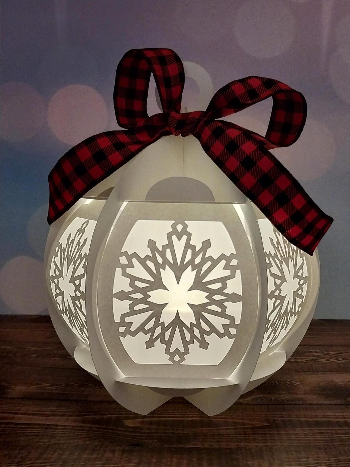 Winter Snowflake Ornament Lightbox Lantern Centerpiece Decor SVG DXF - Etsy