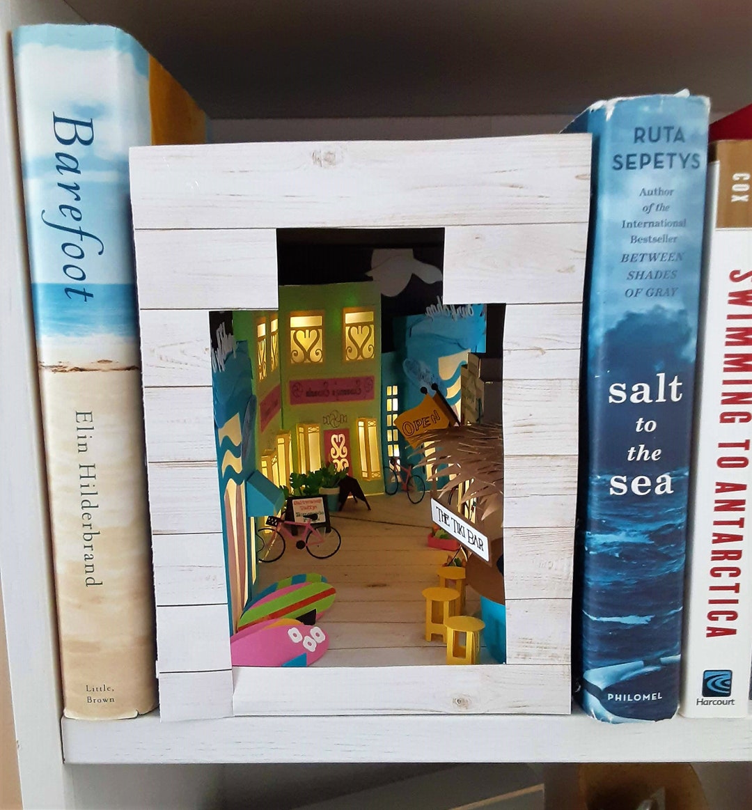 Book Nook - Beach Boardwalk Diorama SVG Cut Files - Etsy