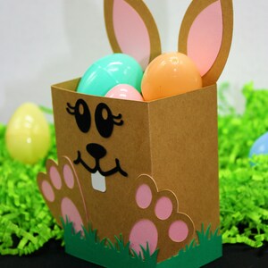 Easter Bunny and Duck Treat Box SVG Cut File for Cricut or Silhouette ...