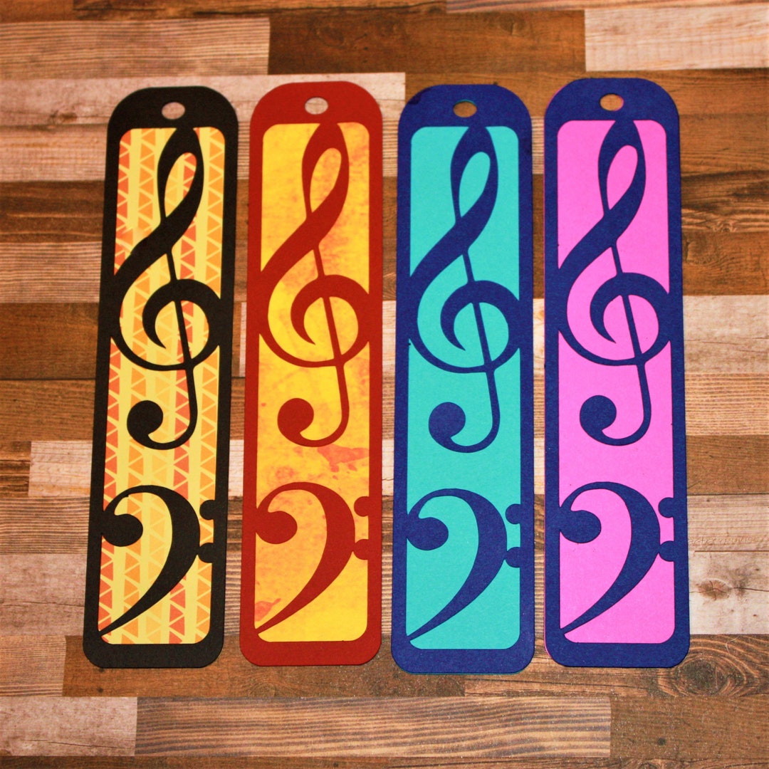 Music Clefs Bookmark SVG File for Cricut and Silhouette - Etsy