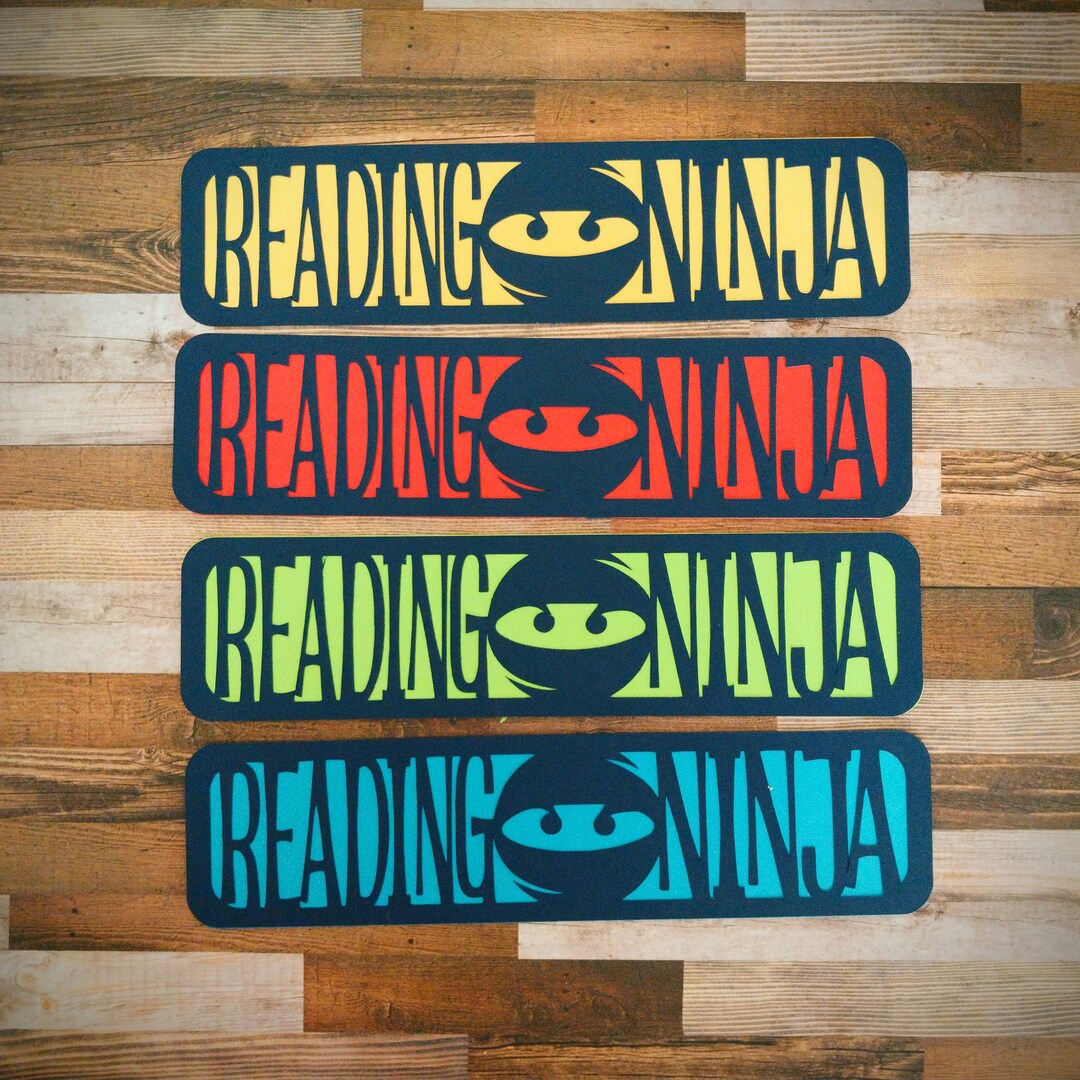 Reading Ninja Bookmark SVG/DXF File for Cricut and Silhouette - Etsy
