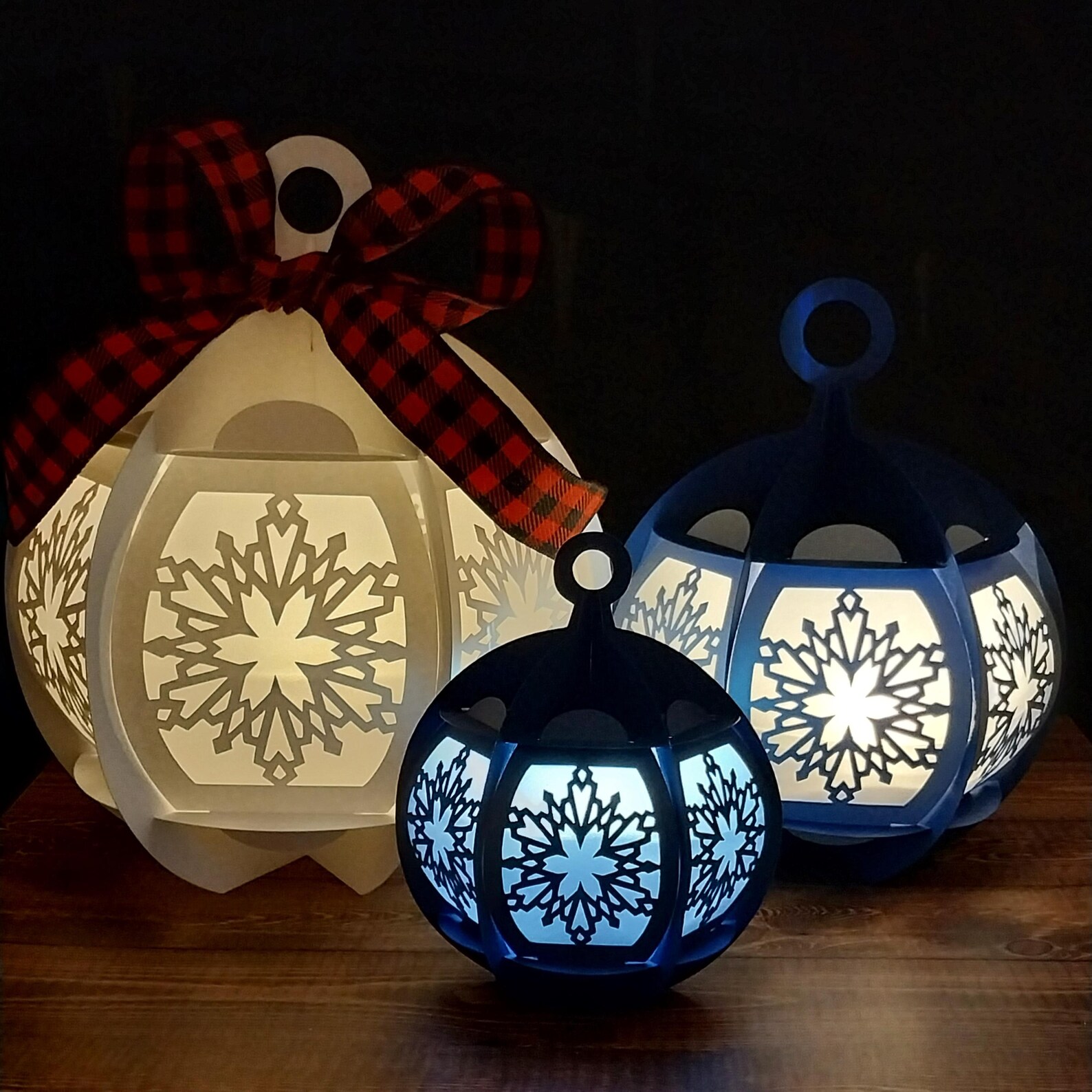 Winter Snowflake Ornament Lightbox Lantern Centerpiece Decor SVG DXF - Etsy