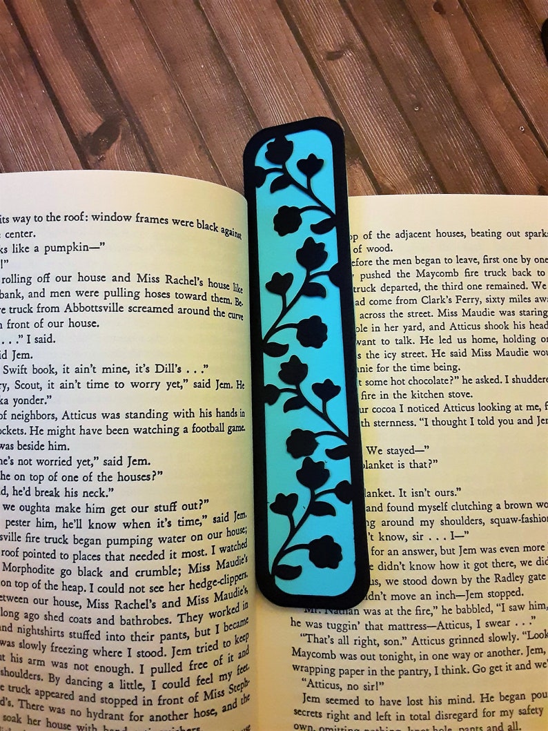 Flowers Bookmark SVG File for Cricut and Silhouette | Etsy