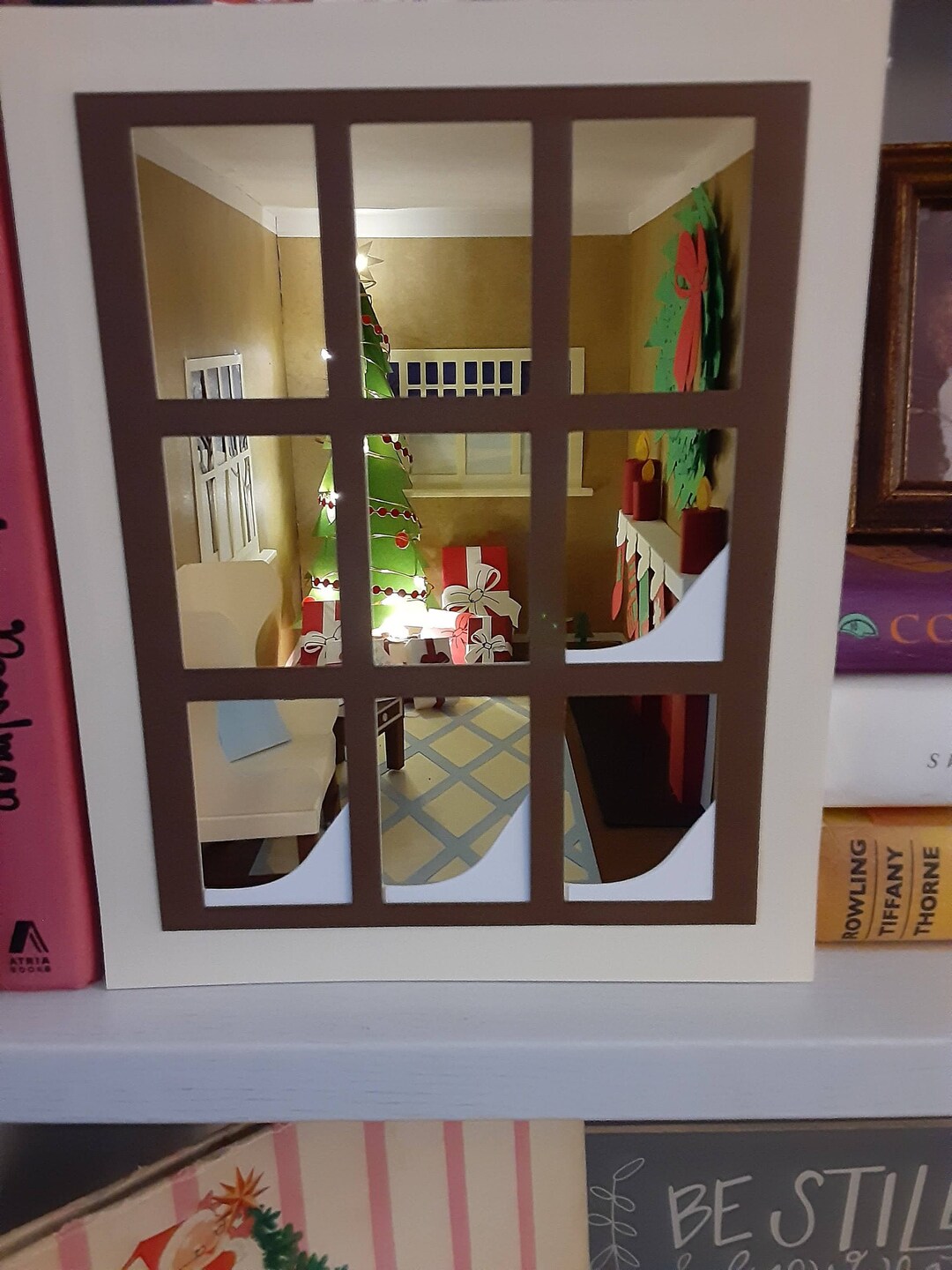 Christmas Book Nook SVG Files: DIY Papercraft Project (digital Download ...