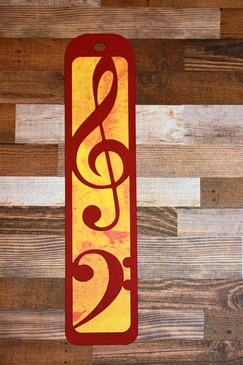 Music Clefs Bookmark SVG File for Cricut and Silhouette - Etsy