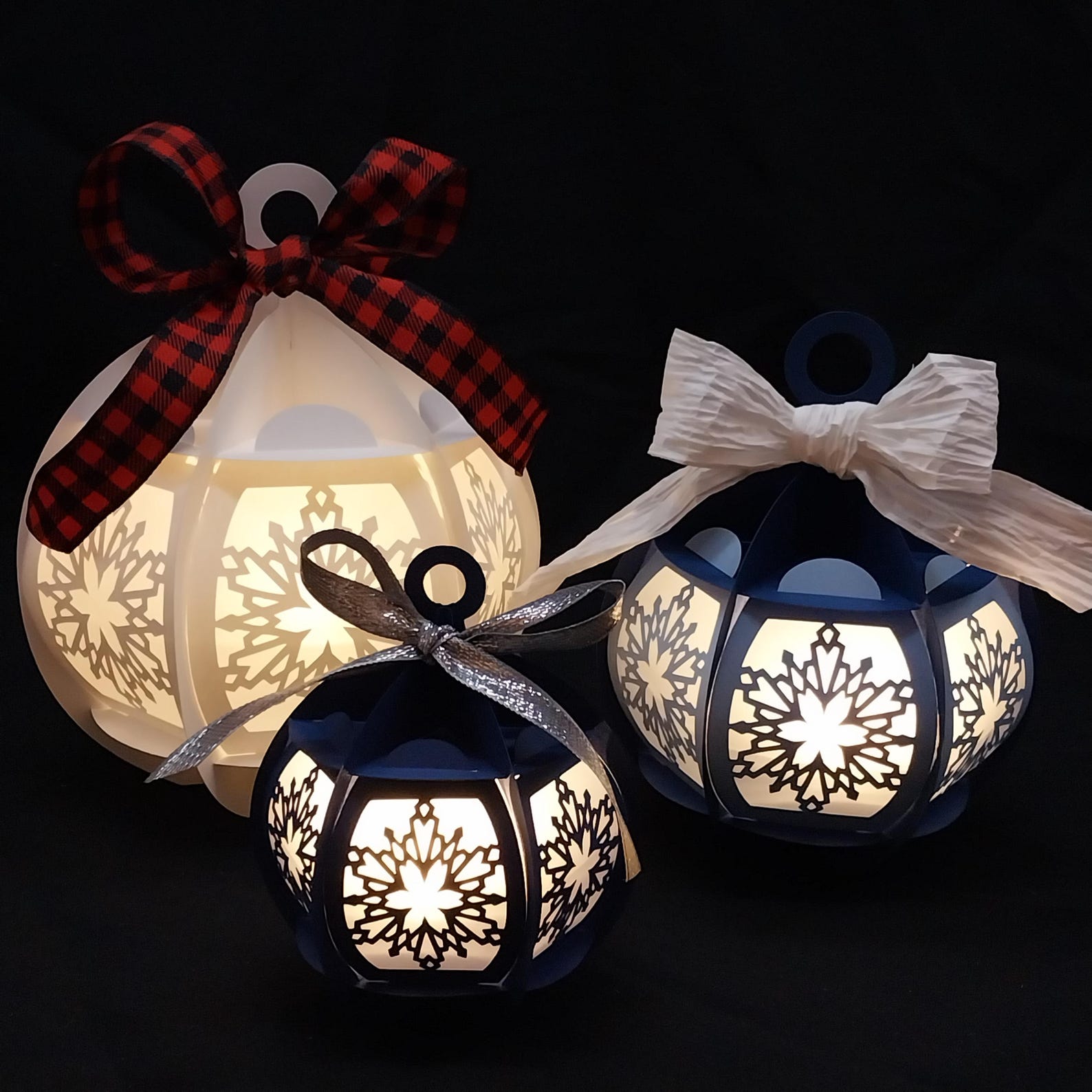 Winter Snowflake Ornament Lightbox Lantern Centerpiece Decor SVG DXF - Etsy