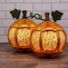 Fall Pumpkin Lightbox Lantern Centerpiece Decor for Halloween and ...