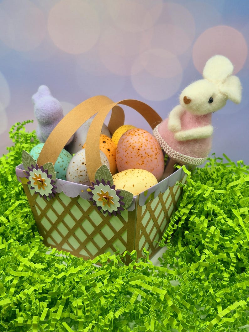 Spring Basket Easter Mothers Day SVG Cut File for Cricut or Silhouette ...