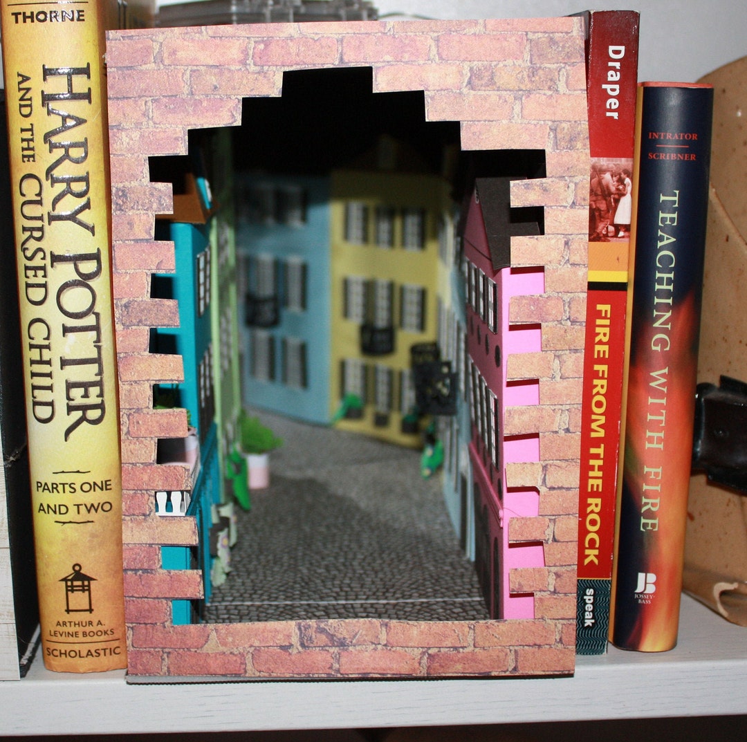 DIY Book Nook -rainbow Row Charleston SC Book Nook SVG Cut Files for ...
