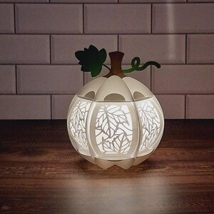 Fall Pumpkin Lightbox Lantern Centerpiece Decor for Halloween and ...