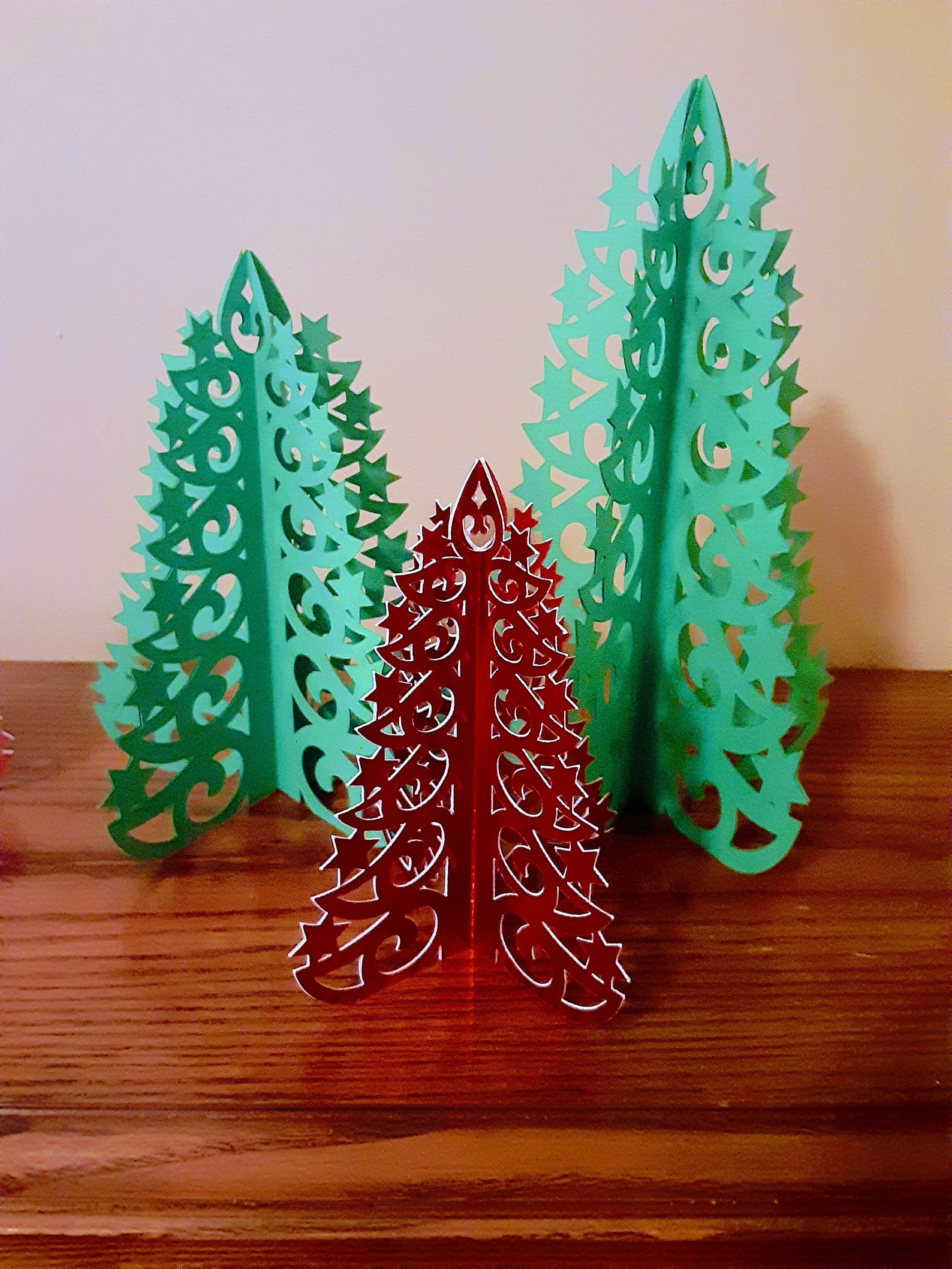 Christmas Tree Centerpiece SVG Cricut Paper Template - Etsy
