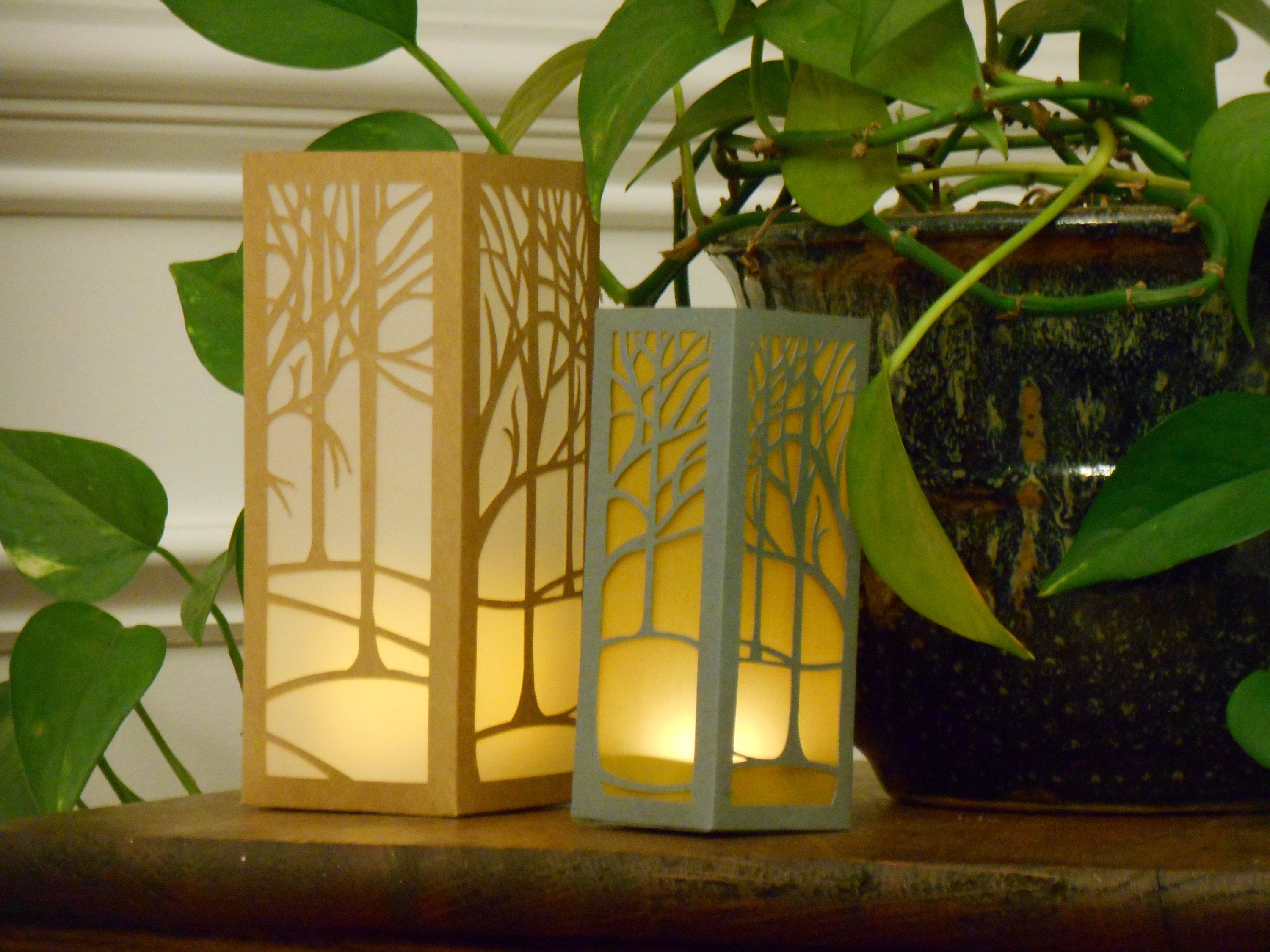 DIY Tree Lantern SVG for Cricut or Silhouette - Etsy UK