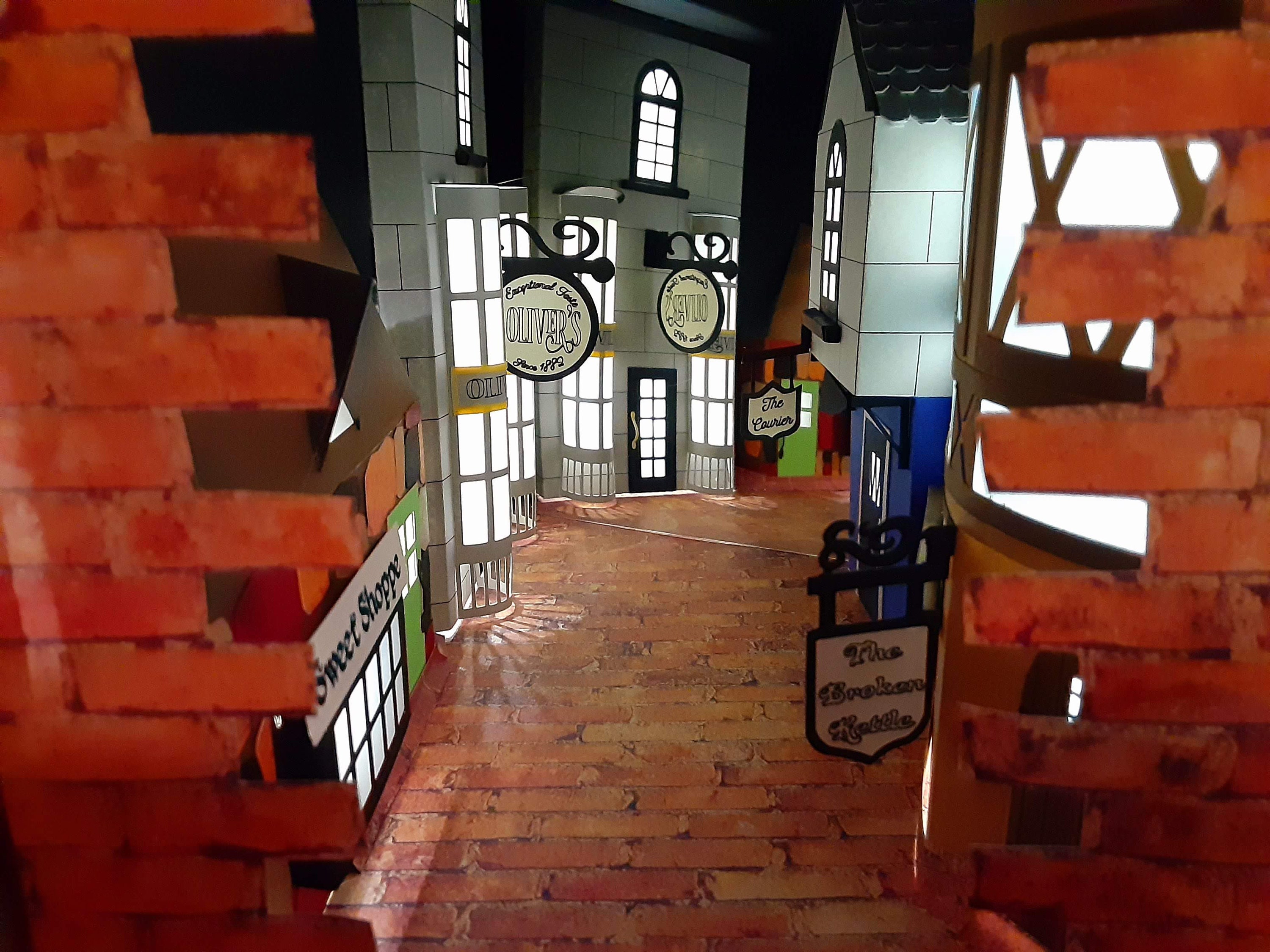 DIY Book Nook little London Alley Book Nook SVG Cut Files for - Etsy Canada