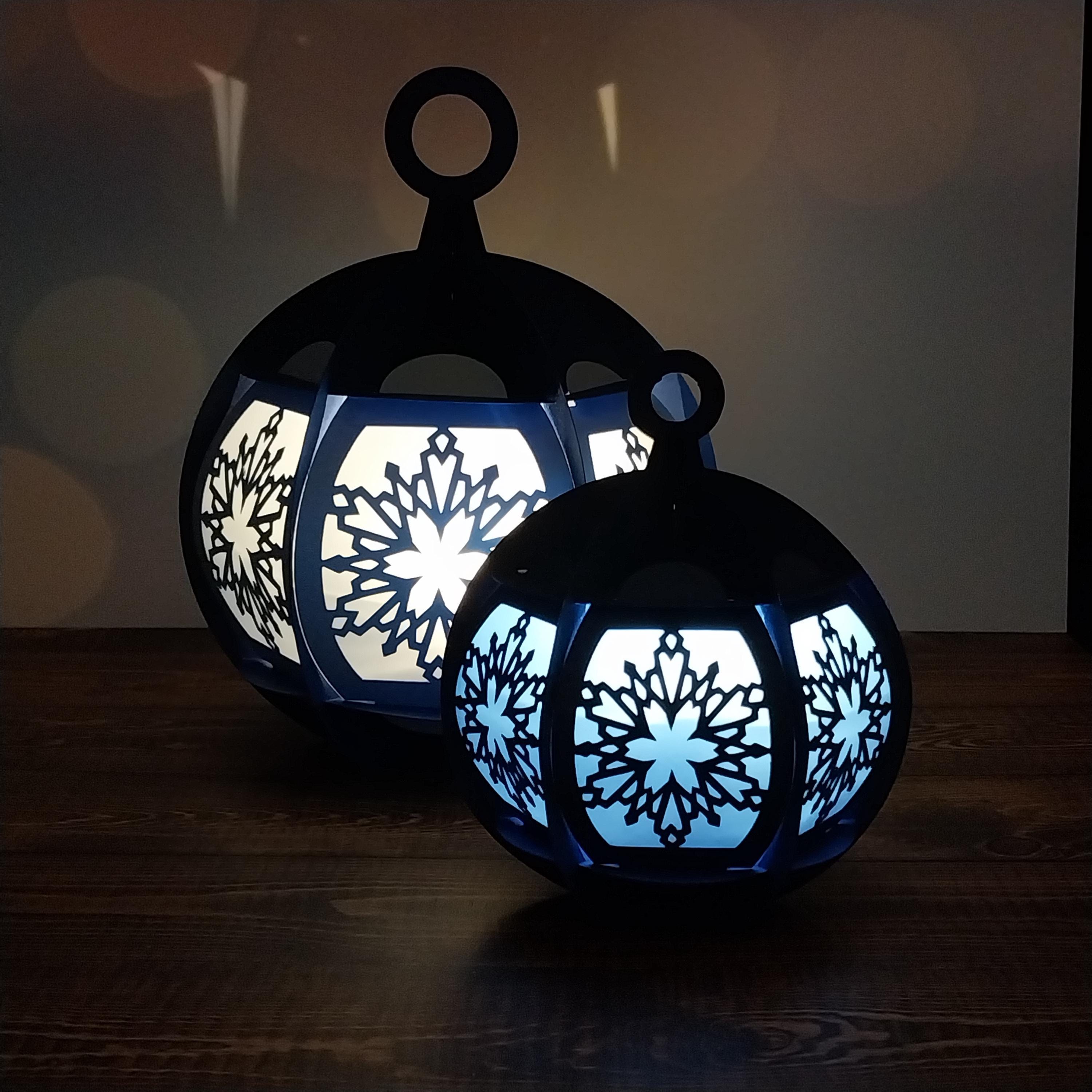 Winter Snowflake Ornament Lightbox Lantern Centerpiece Decor SVG DXF - Etsy