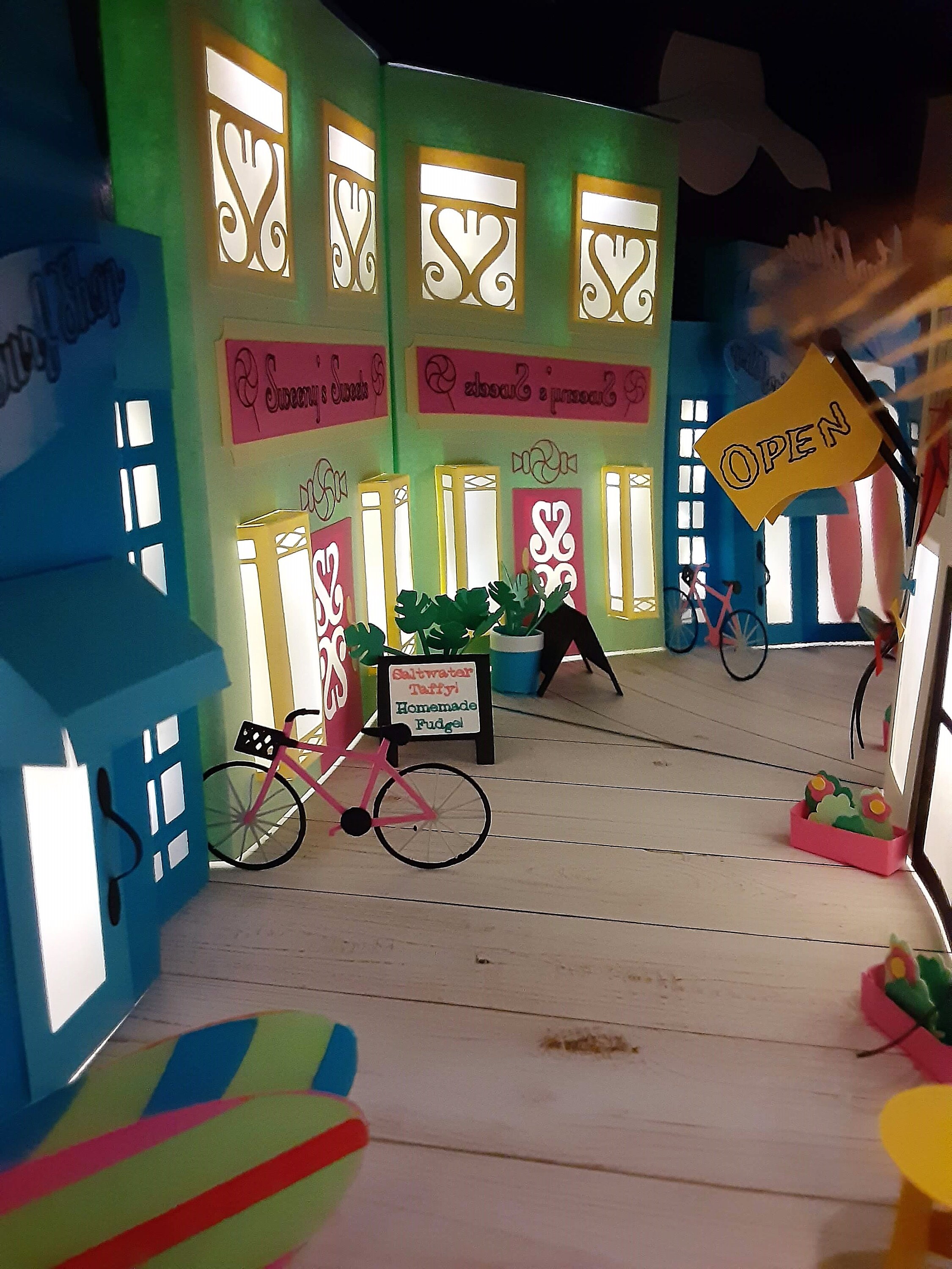 Book Nook - Beach Boardwalk Diorama SVG Cut Files - Etsy