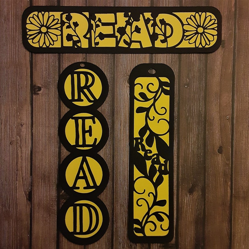 DIY Bookmark Bundle READ SVG File - Etsy