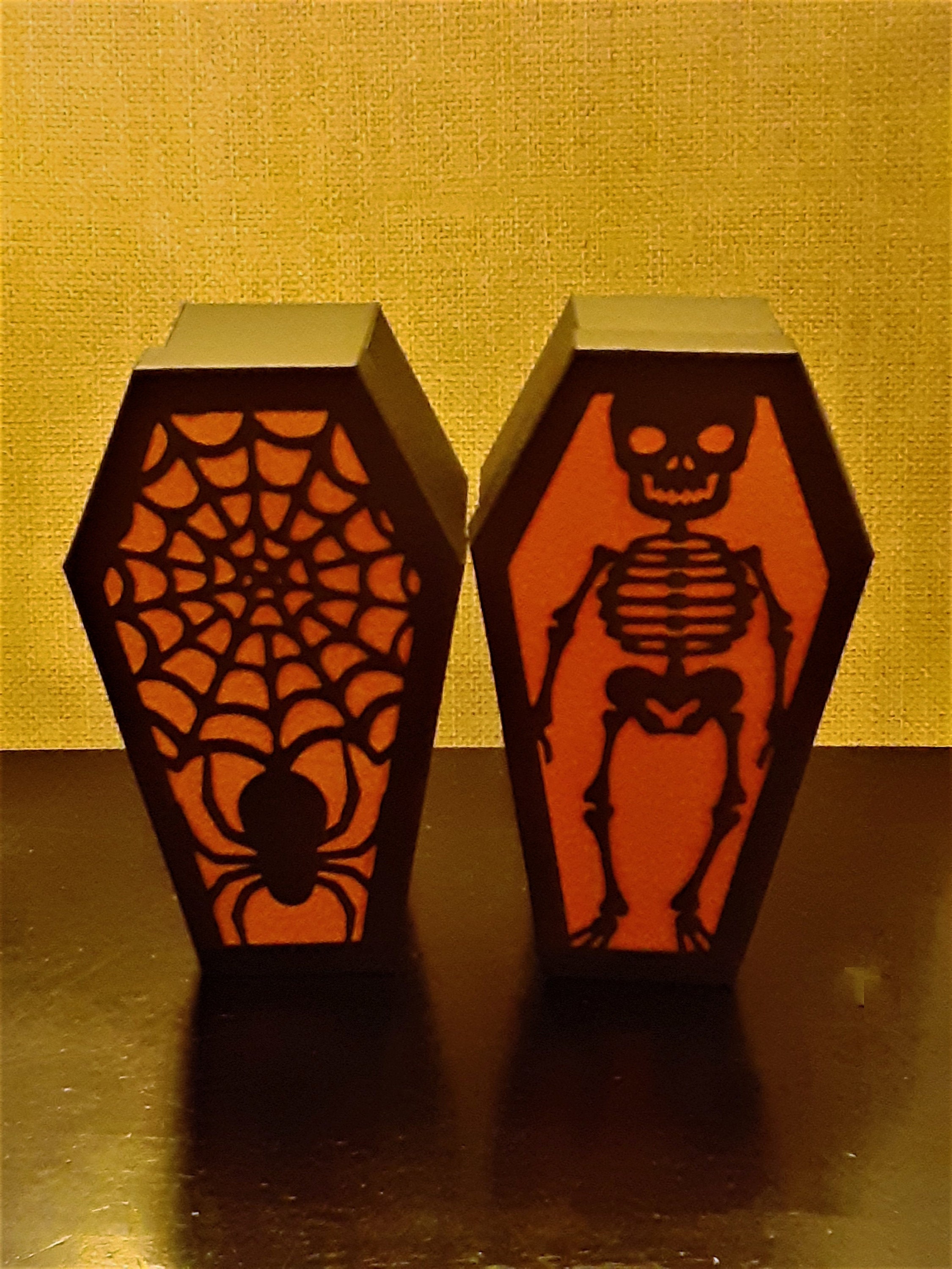 Halloween Scary Coffin Treat Boxes SVG Cut File - Etsy