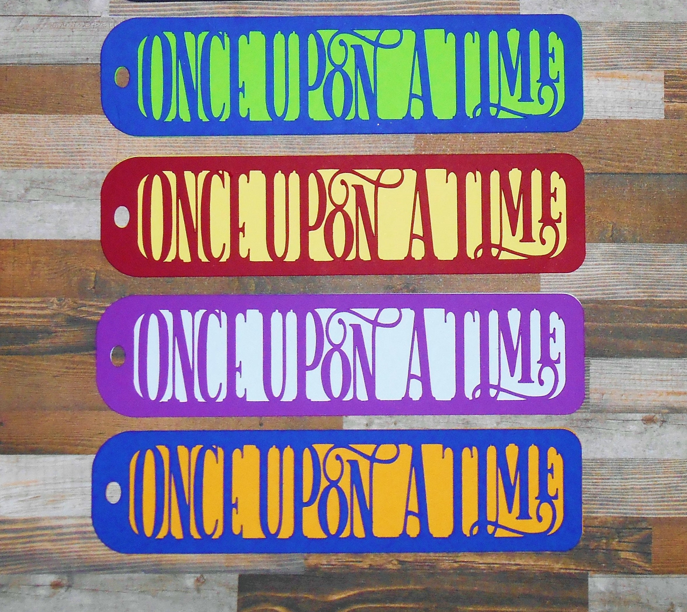 Once Upon A Time Bookmark SVG File - Etsy